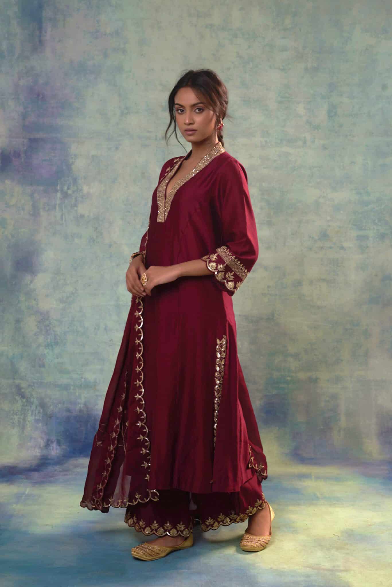 Camellia Elegance Sharara Suit Set - Sonia Khatri