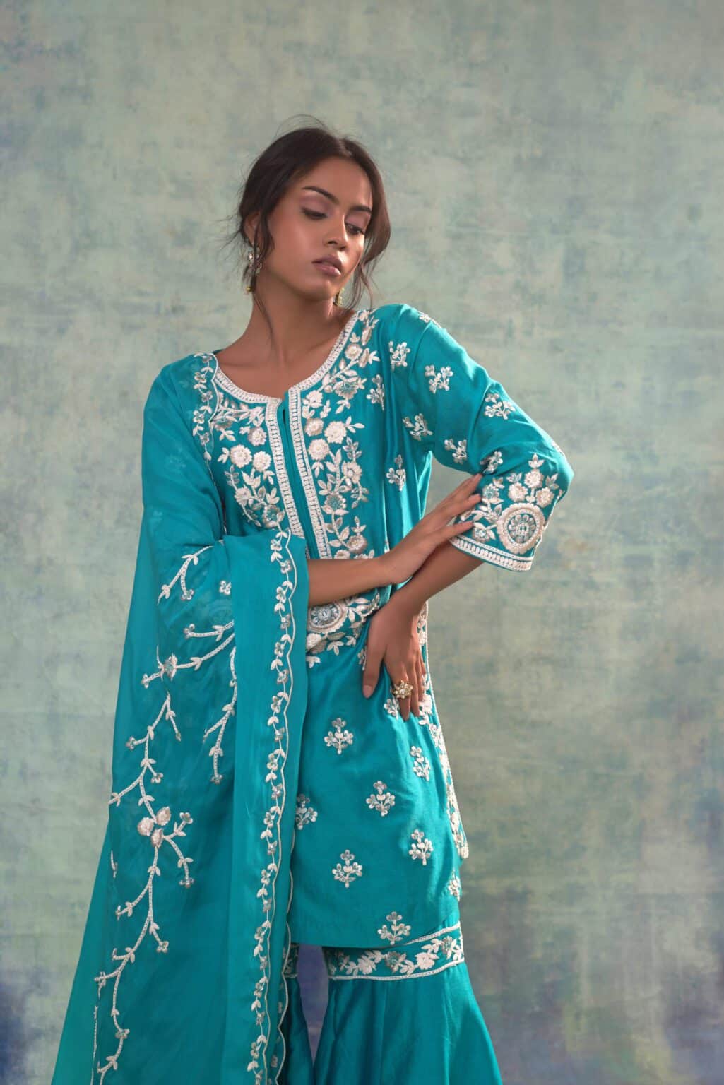 Deep Sea Umbra Shirt Set - Sonia Khatri