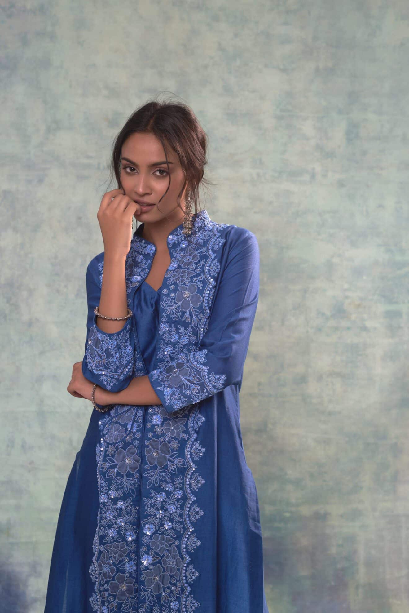 Deep Sea Umbra Shirt Set - Sonia Khatri