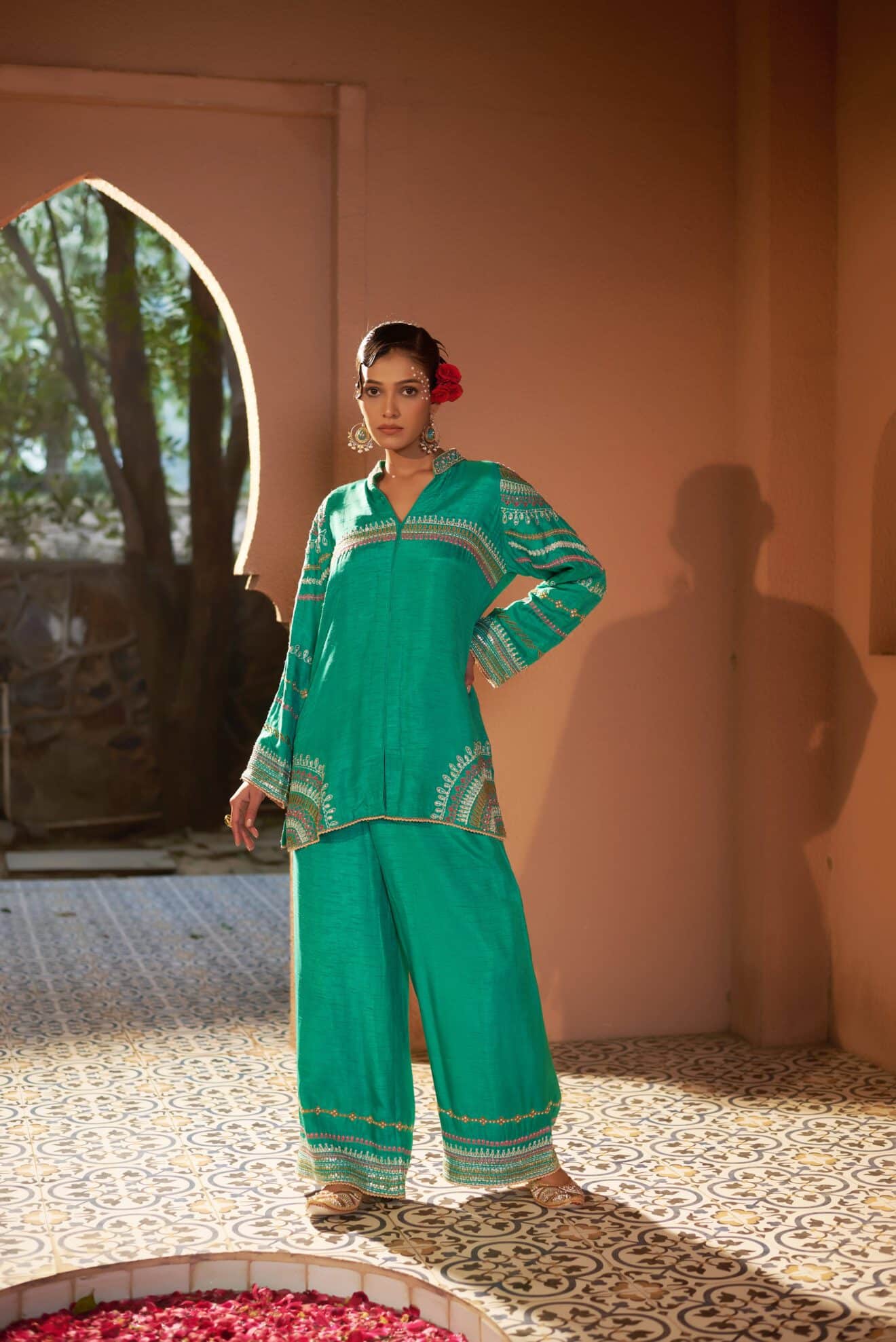 Deep Sea Umbra Shirt Set - Sonia Khatri