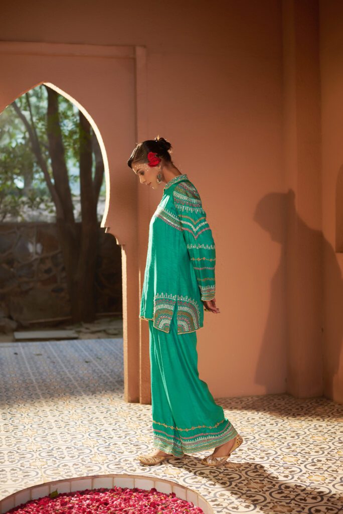 Deep Sea Umbra Shirt Set - Sonia Khatri