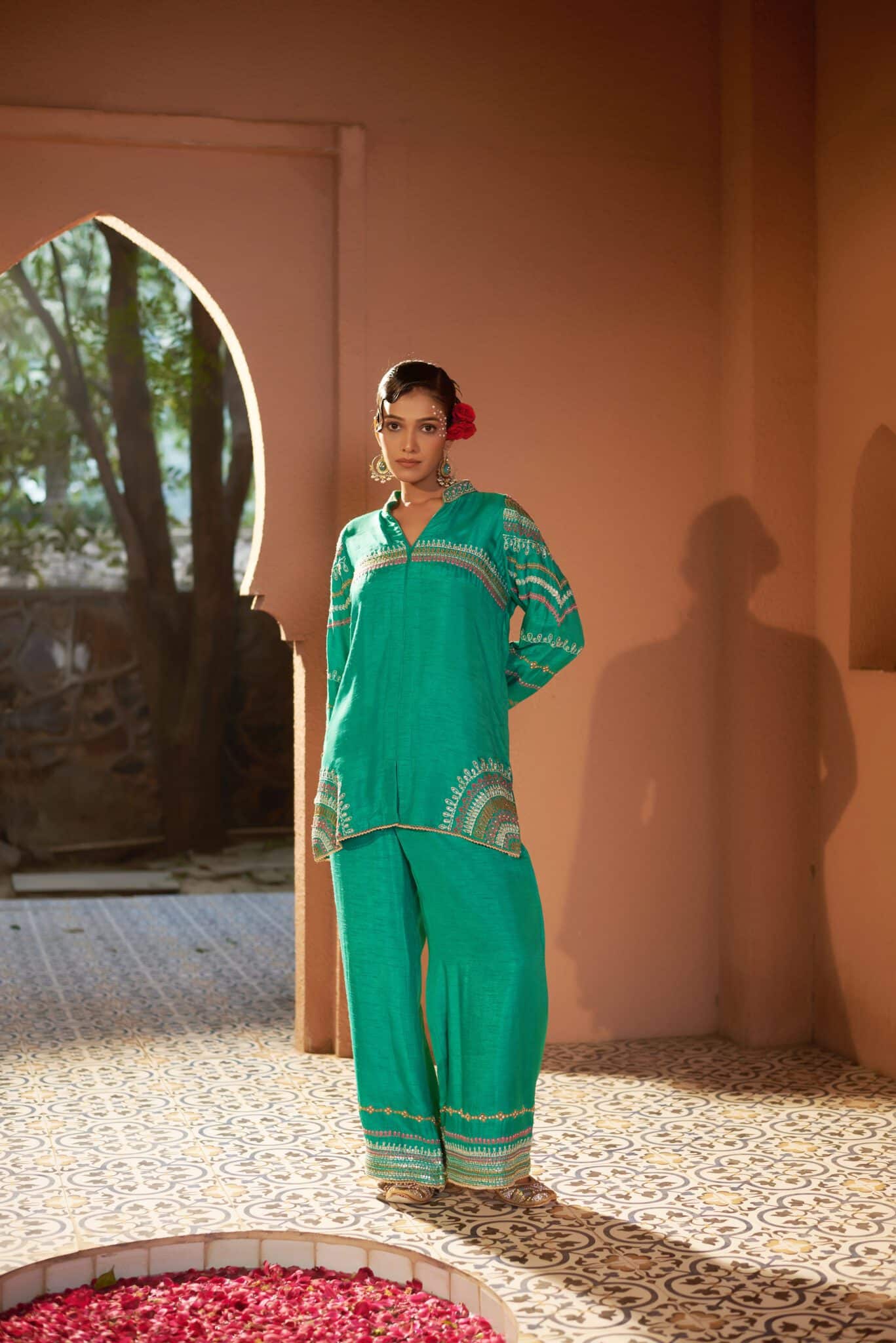 Deep Sea Umbra Shirt Set - Sonia Khatri