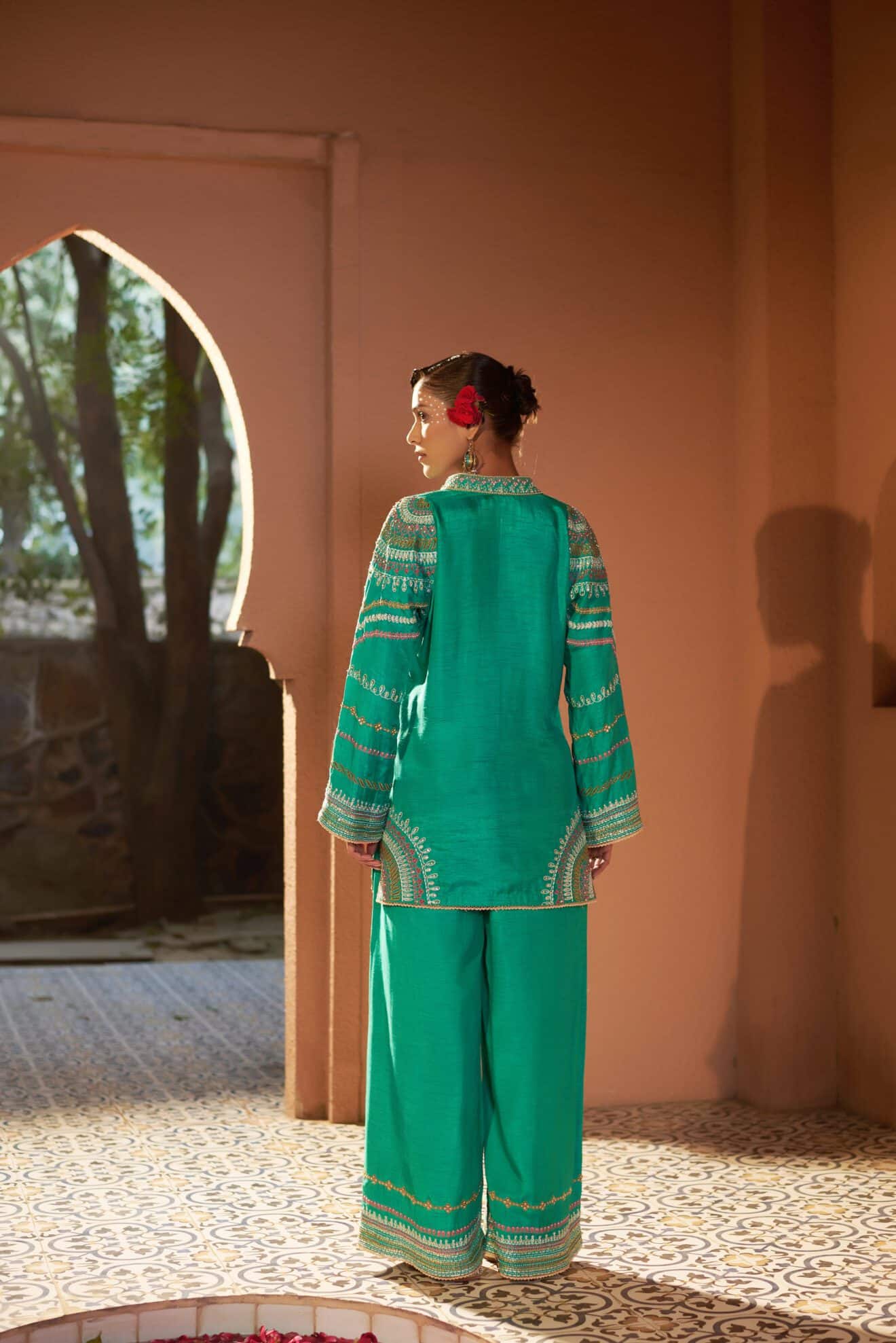 Deep Sea Umbra Shirt Set - Sonia Khatri